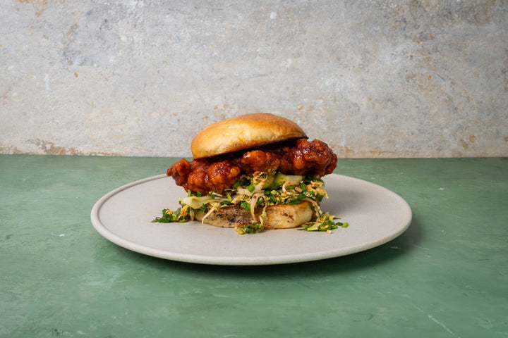 Korean fried chicken burger – Andy Cooks