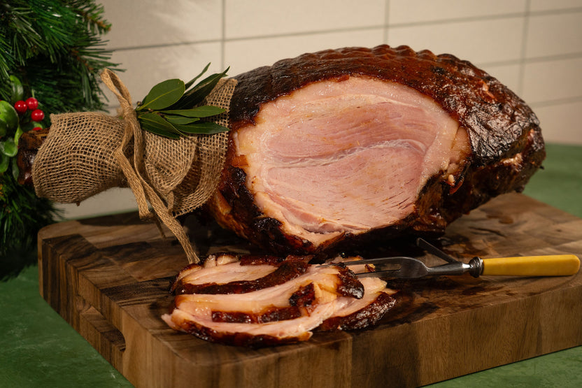 Peach and Mustard Glazed Ham – Andy Cooks
